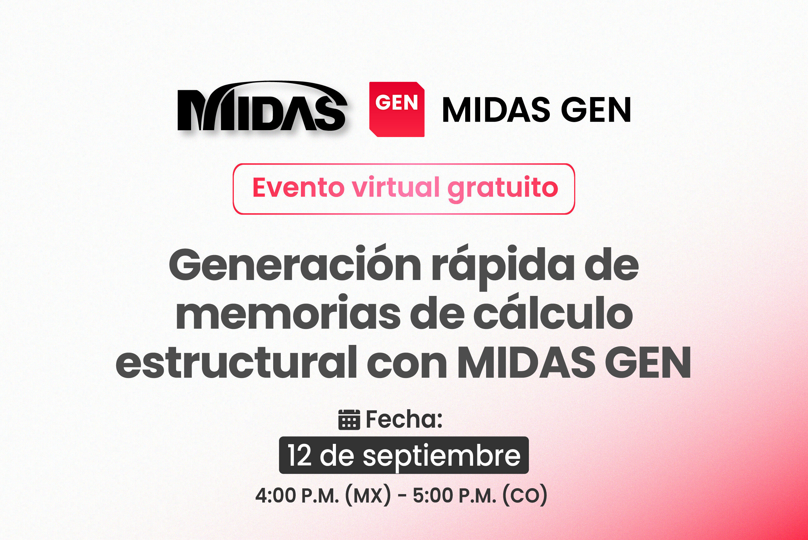 Webinar: Generación rápida de memorias de cálculo estructural con midas Gen